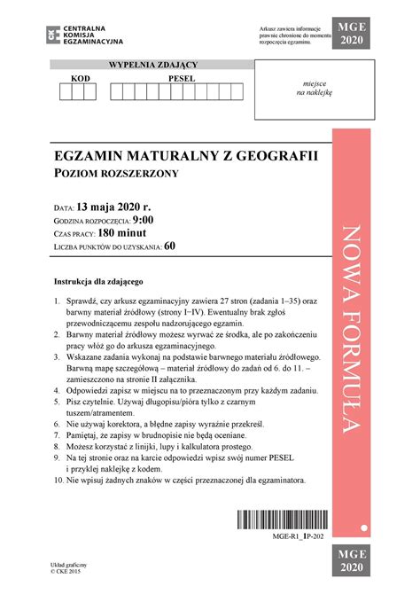 Matura 2020 Geografia Odpowiedzi I Arkusz Cke Z Zadaniami Sprawdź