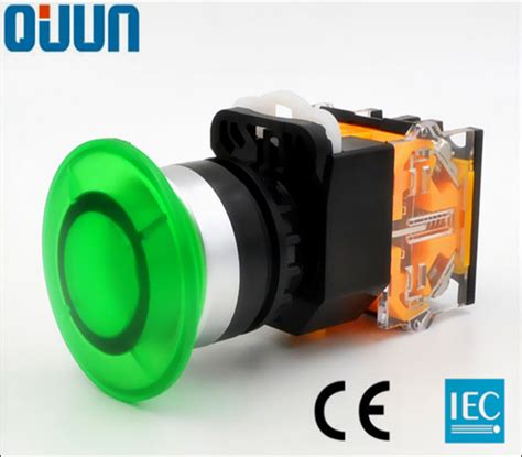 Industrial Indicator Push Button Switch With LED Plastic Indicator And Switch