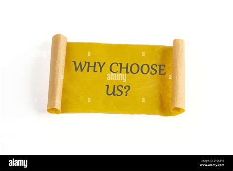 Word Writing Text Why Choose Us Question Business Concept Why Choose
