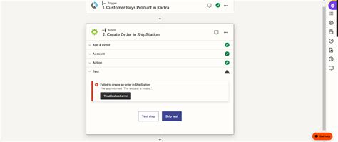 Failed To Create Order In Shipstation App Returned The Request Is