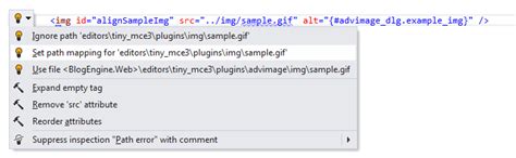 Code Inspection And Quick Fixes In HTML ReSharper Documentation