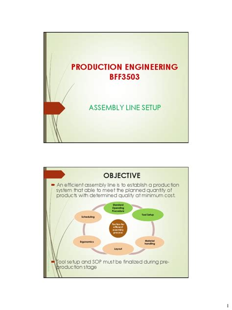 Assembly Setup Pdf Industries Production And Manufacturing