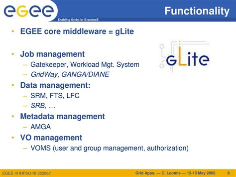 Applications Using The Egee Grid Infrastructure Ppt Download