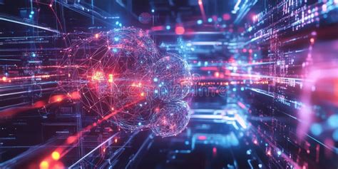 A Futuristic Ai Driven Advanced Bioengineering Facility Displaying Glowing Cybernetic Synthetic