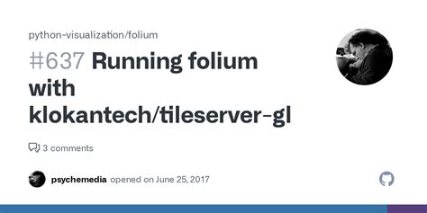Running Folium With Klokantech Tileserver Gl Issue Python Visualization Folium GitHub