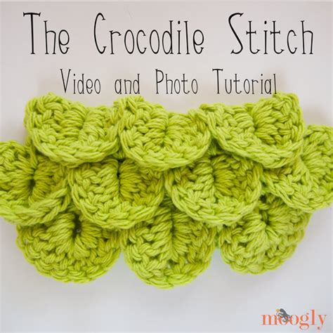 How To Crochet The Crocodile Stitch Video And Photo Tutorial Moogly