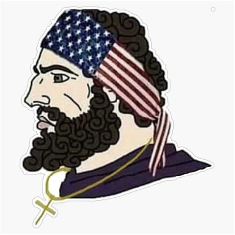 American Chad Wojak Sticker Bumper Sticker Vinyl Decal 5