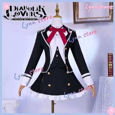 DIABOLIK LOVERS Komori Yui Cosplay Costume School Uniform Skirt Suit