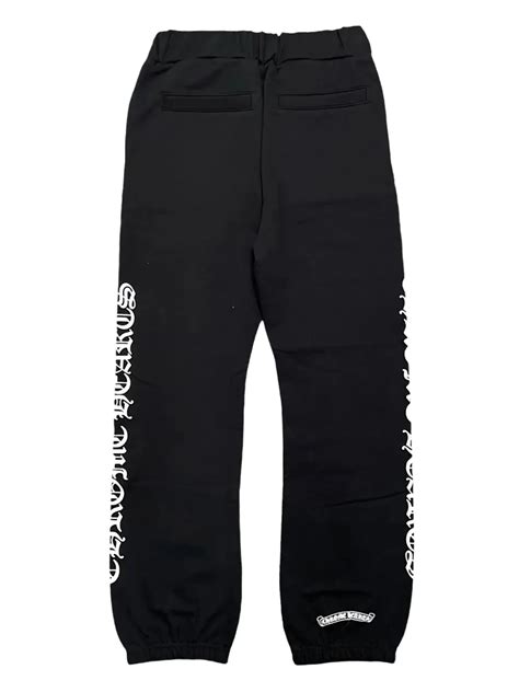 Chrome Hearts Logo Print Track Pants Black Farfetch