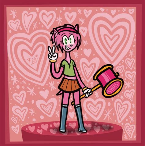Amy Rose My Version By Fitzsanchez On Deviantart