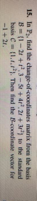 Solved In Exercises 710 Let B B1 B2 And C Ci Cz Be Chegg Com