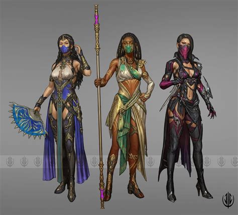 Kitana Jade And Mileena Fanart By Jaeon009 Rmortalkombat