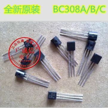 50PCS New original BC308A BC308B BC308C TO 92 power 30v100ma P channel ...