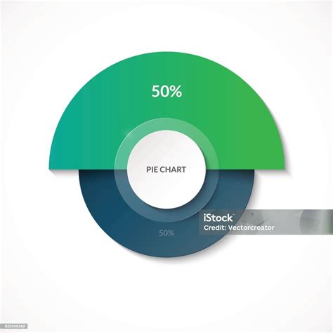 Graphique À Secteurs Part De 50 Diagramme De Cercle Pour Infographie