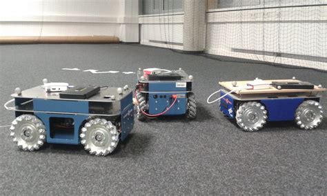The Three Holonomic Robots Employed To Carry Out The Experimental