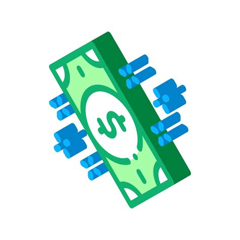 Money Banknote Isometric Icon Vector Illustration 18017551 Vector Art