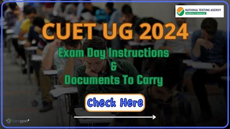 Cuet Ug 2024 From 15 May Check Exam Guidelines And Documents To Carry