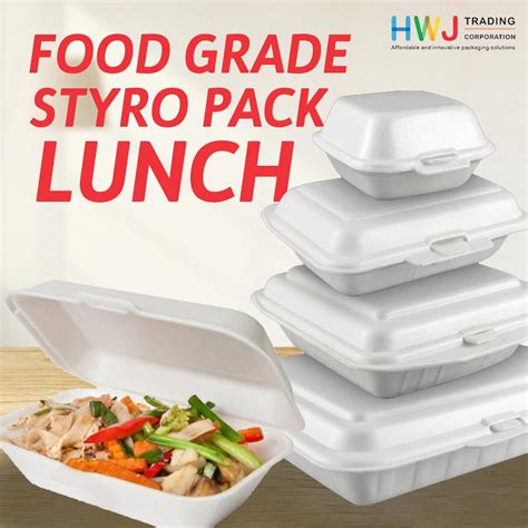 Hwj Trading Corp Our Food Grade Styro Pack Lunch Containers Are Designed For Takeout And Food