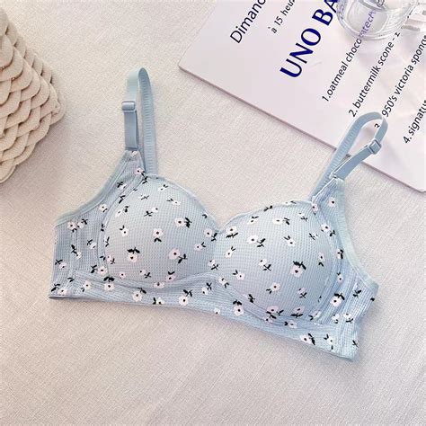 Jual Miss Curiosity Bra Bunga Push Up Tanpa Kawat Wanita Bikini Sport Beha Lingerie Korea Flower