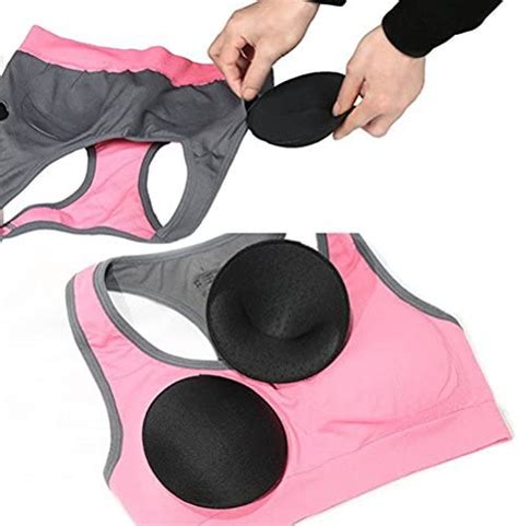 Bestoyard Bra Inserts Pads Round Bra Pads Pushup Sponge Bra Cup Insert