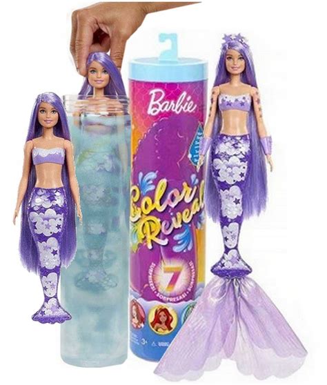 LALKA BARBIE KOLOROWA NIESPODZIANKA SYRENKA Color Reveal 0194735007189 Cena Opinie Lalki