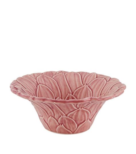 BORDALLO PINHEIRO Maria Floral Bowl Pink Editorialist