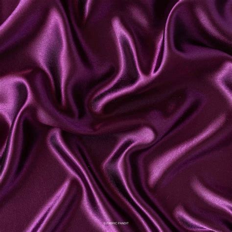 Dark Violet Plain Premium Ultra Satin Fabric Width 44 Inches At Rs 50