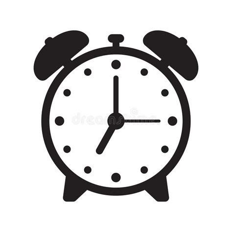 alarm clock icon retro alarm clock vector icon stock vector