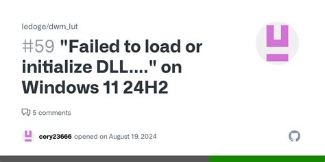 failed to load or initialize dll on windows 11 24h2 · issue 59