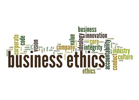 Premium Photo Business Ethics Word Cloud