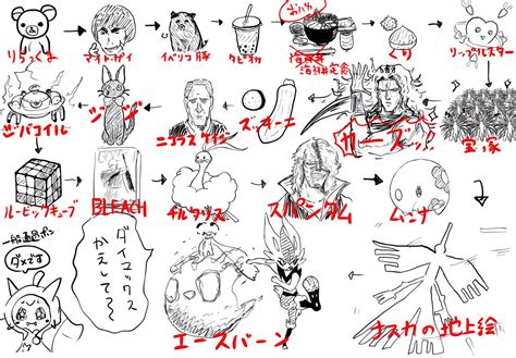 「昨日やった絵しりとりと奥さんが勝手にipad使って描いてたマグカルゴ」岩鉄ベストチョイスの漫画