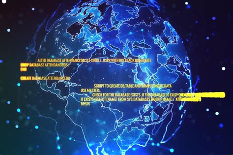 Premium Photo Programming And Coding Concept With Globe Illustration