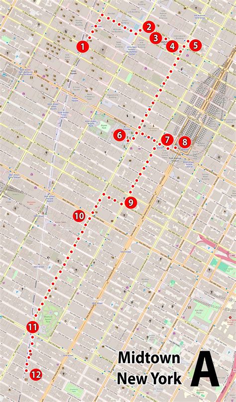 Мидтаун Манхэттена главные достопримечательности карта план экскурсии билеты интересные