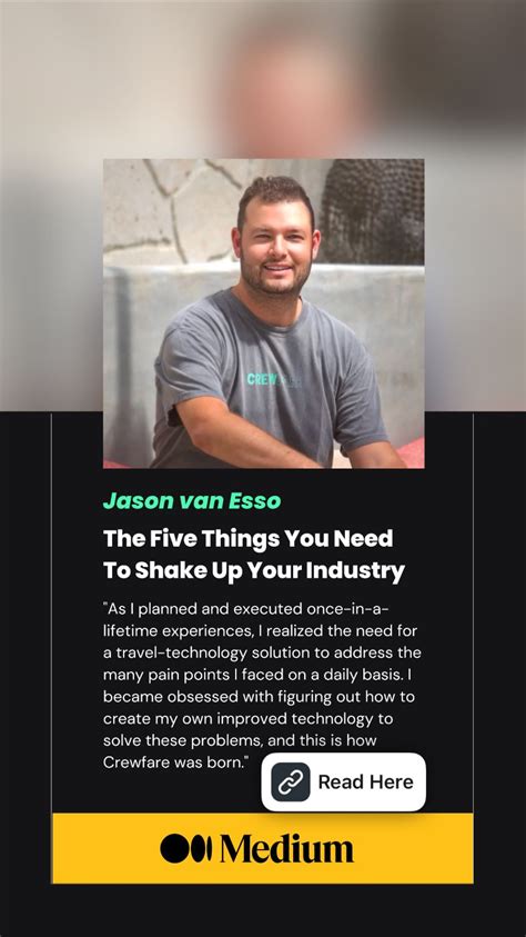 Jason Van Esso Posted On Linkedin