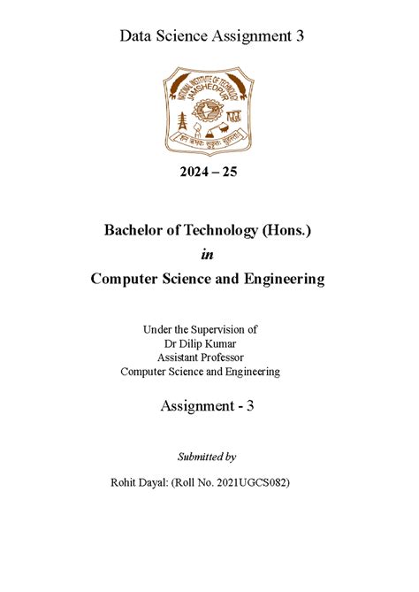 project report data science data science assignment 3 2024 25