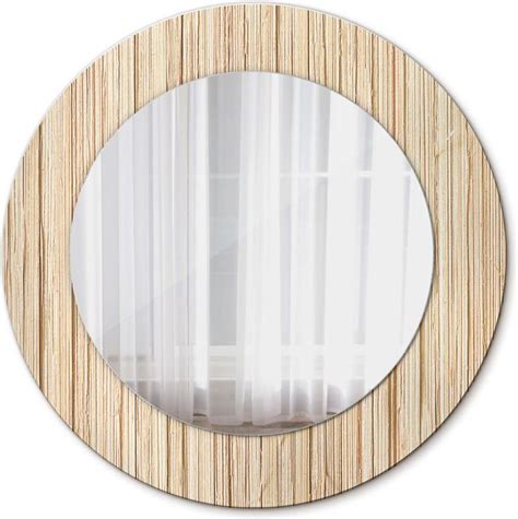 Tulup Lustro dekoracyjne okrągłe Bambus słoma 50cm LSDOP00231