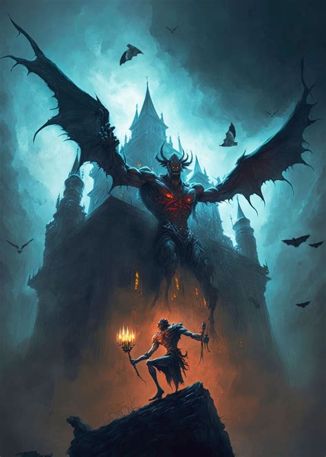 Beelzebub Poster By Ravi Shankar Displate In 2023 Poster Metal