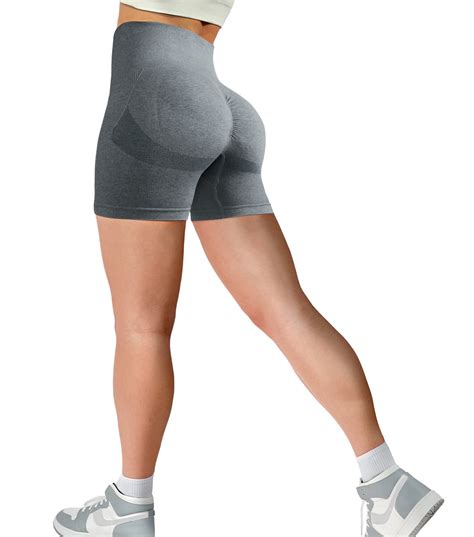 High Waisted Workout Shorts For Women Scrunch Butt Lifting Shorts Gym