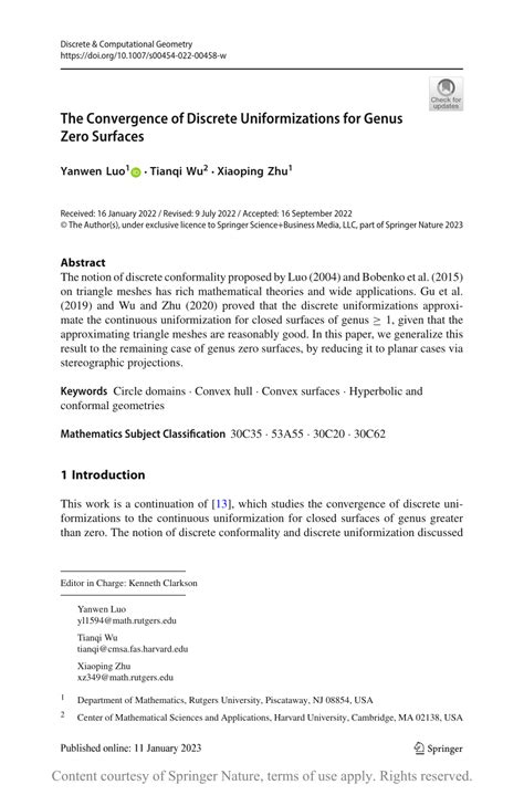 The Convergence Of Discrete Uniformizations For Genus Zero Surfaces