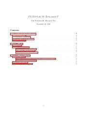 Lab23 Strings Dynamic Memory Pdf CS 2110 Lab 23 Even More C Your
