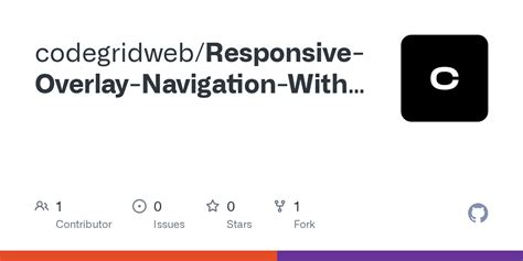 GitHub Codegridweb Responsive Overlay Navigation With Grains