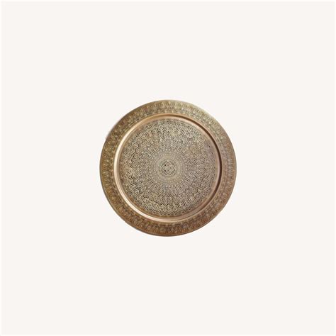 Pottery Barn Decorative Metal Disc Brass Aptdeco