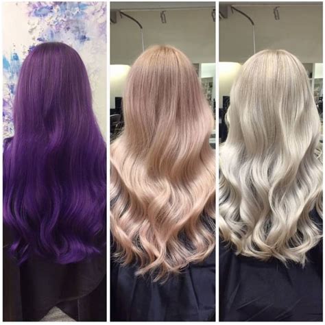 Samma Kund 3 Olika Besök 3 Helt Olika Färger 👀 Vid Första Besöket Gjorde Vi Henne Extremt