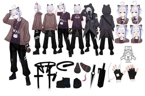 Draw Character Sheet With Rough Clean Color By Shiroikumi Fiverr
