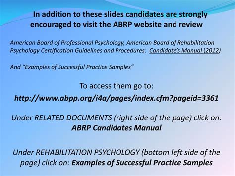 Ppt Abpp Certification In Rehabilitation Psychology Powerpoint