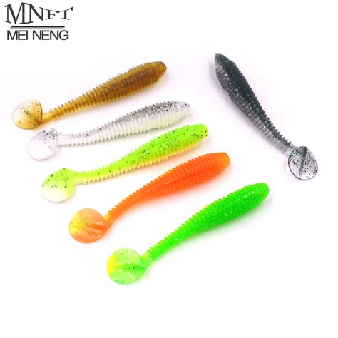 Aliexpress Buy MNFT 30Pcs Fishing Lure Soft Baits Bass Lures Fishing Bait T Tail Swimbait