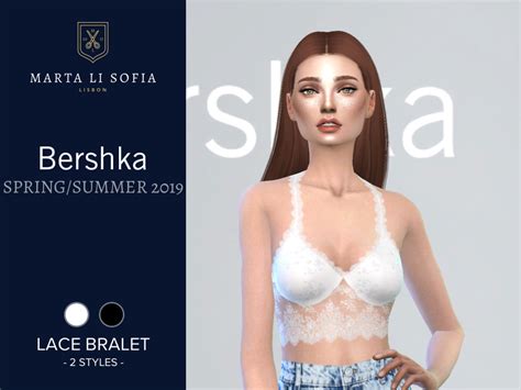 The Sims Resource Marta Li Bershka Lace Bralet