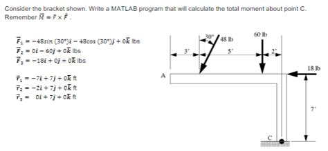 Solved Consider The Bracket Shown Write A MATLAB Program Chegg