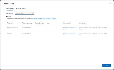 检查对行的用户访问权限 Power Apps Microsoft Learn