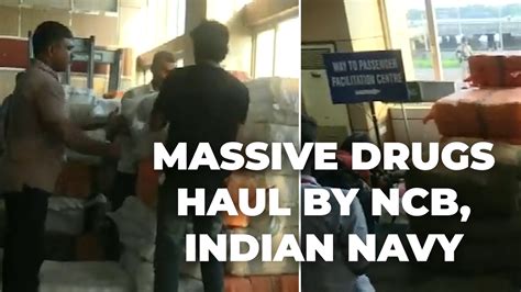 Watch Drugs Worth Rs 12 000 Crore Seized Off Kochi Coast In Raid By